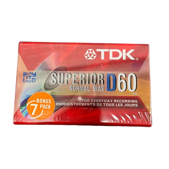 TDK | Media | New Sealed Tdk Superior Normal Bias D6 Blank Recordable ...